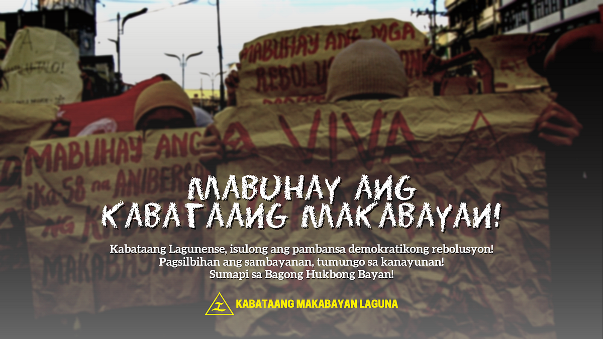 Sumulong at palaparin ang hanay ng kabataan sa paggapi sa rehimeng US ...