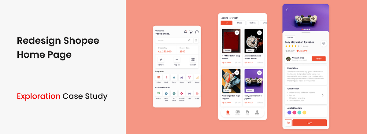 Case study: Redesigning Shopee home page | by Yacob Krisna Putra | Bootcamp