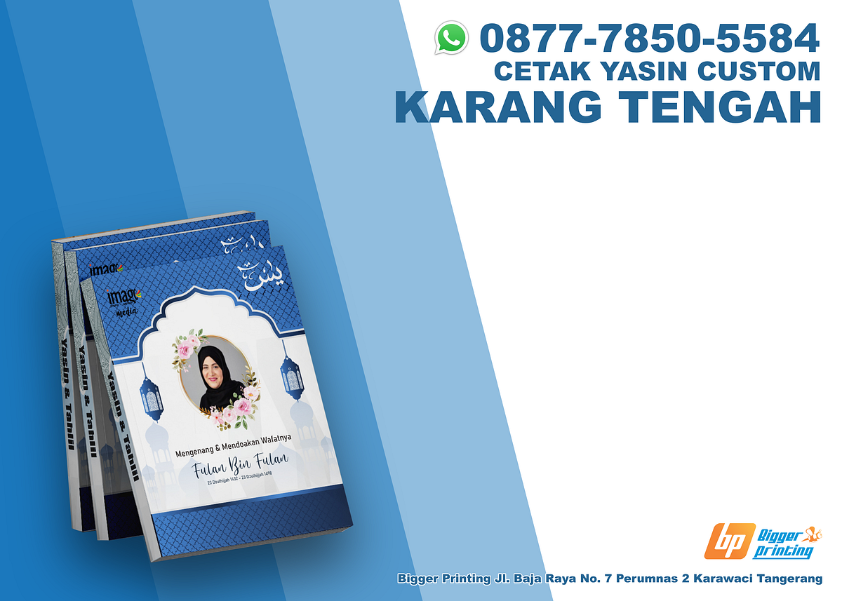 PROMO, Wa./Call. 0877–7850–5584, Cetak Yasin Custom KARANG TENGAH ...