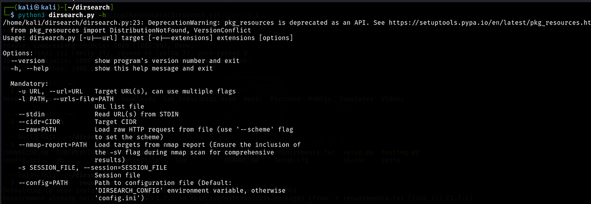 Install Dirsearch on Kali. In this new post we are going to… | by Cyb3r ...