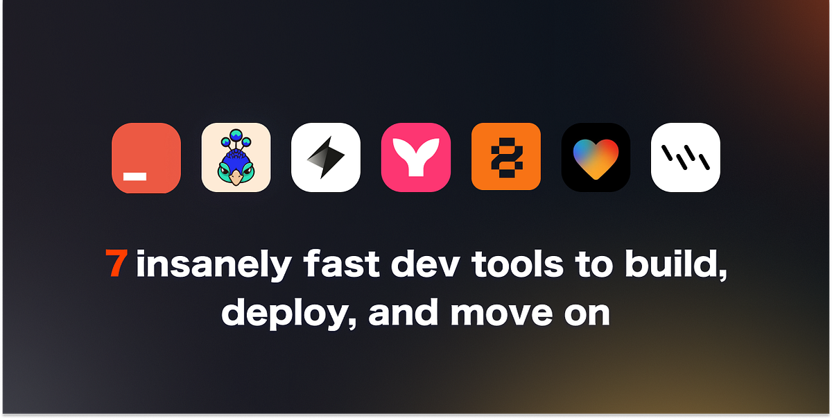 7 insanely fast dev tools to build, deploy, and move on ⚡🔥 | by Sébastien Conejo | Medium