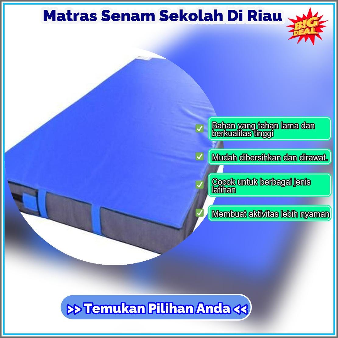 Matras Senam Sekolah Di Riau - Alat Lompat Tinggi - Medium