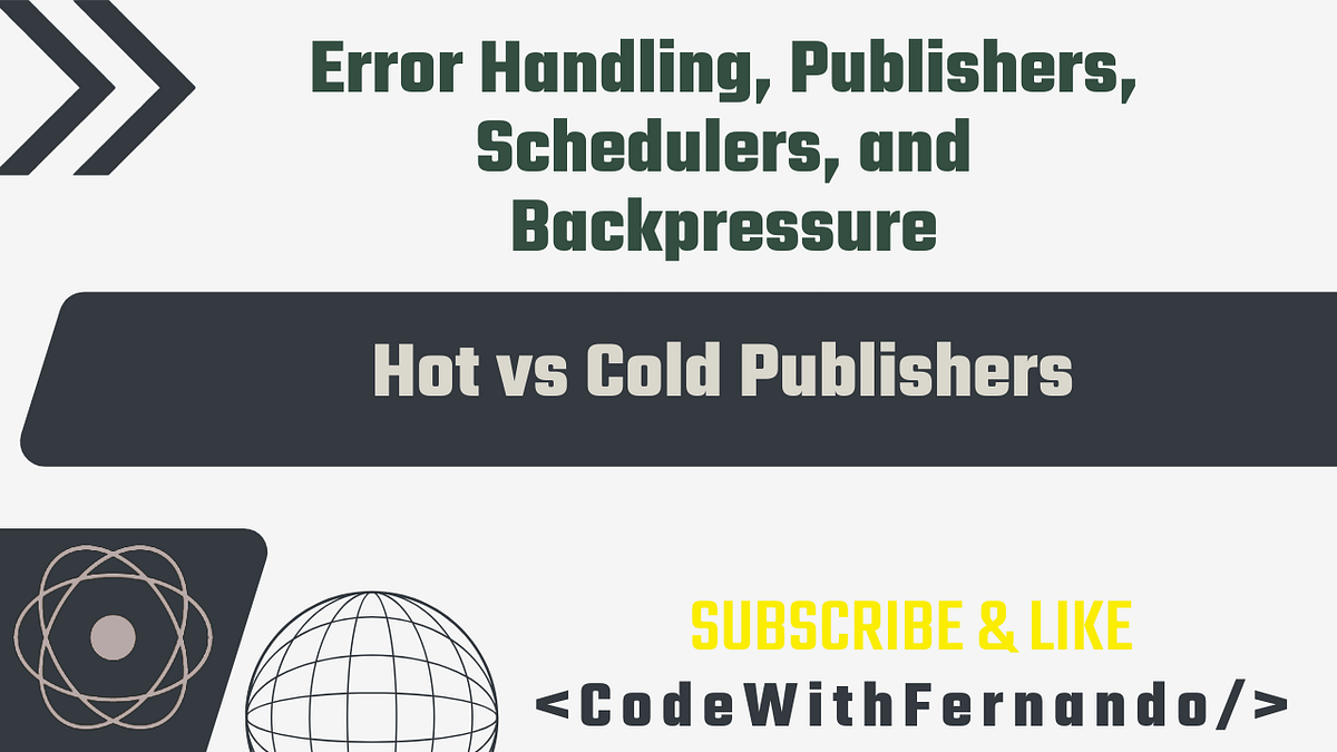Error Handling, Publishers, Schedulers, and Backpressure — Phase 3, Module 2: Hot vs Cold ...