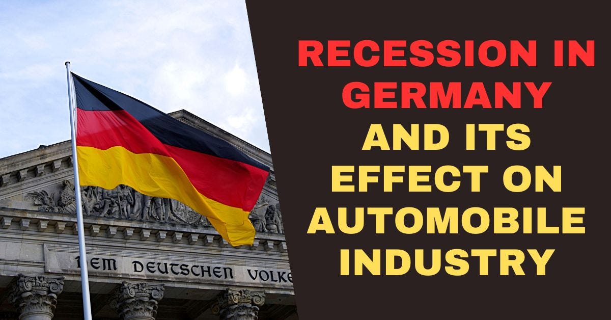 Recession in Germany and its effect on automobile industry | by ...