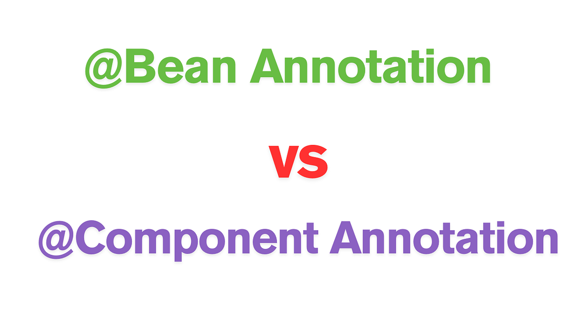 @Bean vs @Component in Spring Boot (Explained in Simple Words) | by Ramesh Fadatare | JavaGuides ...