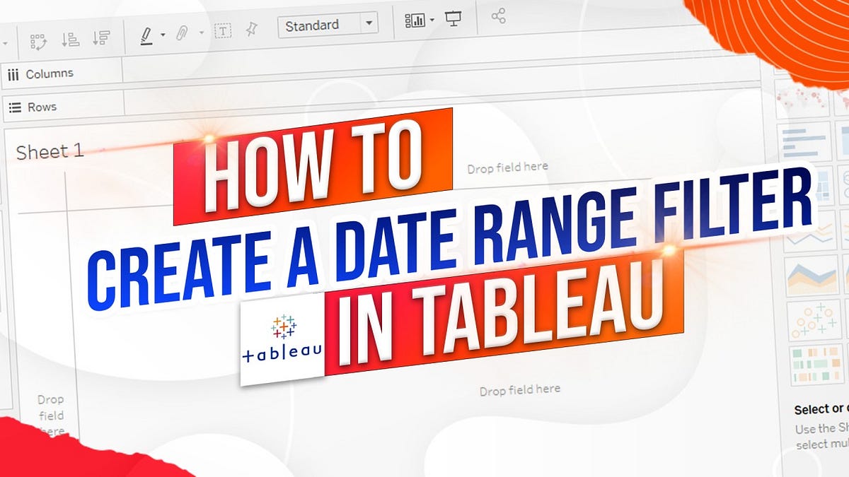 How to Add a Date Slider in Tableau | by Robert J Breen | Medium