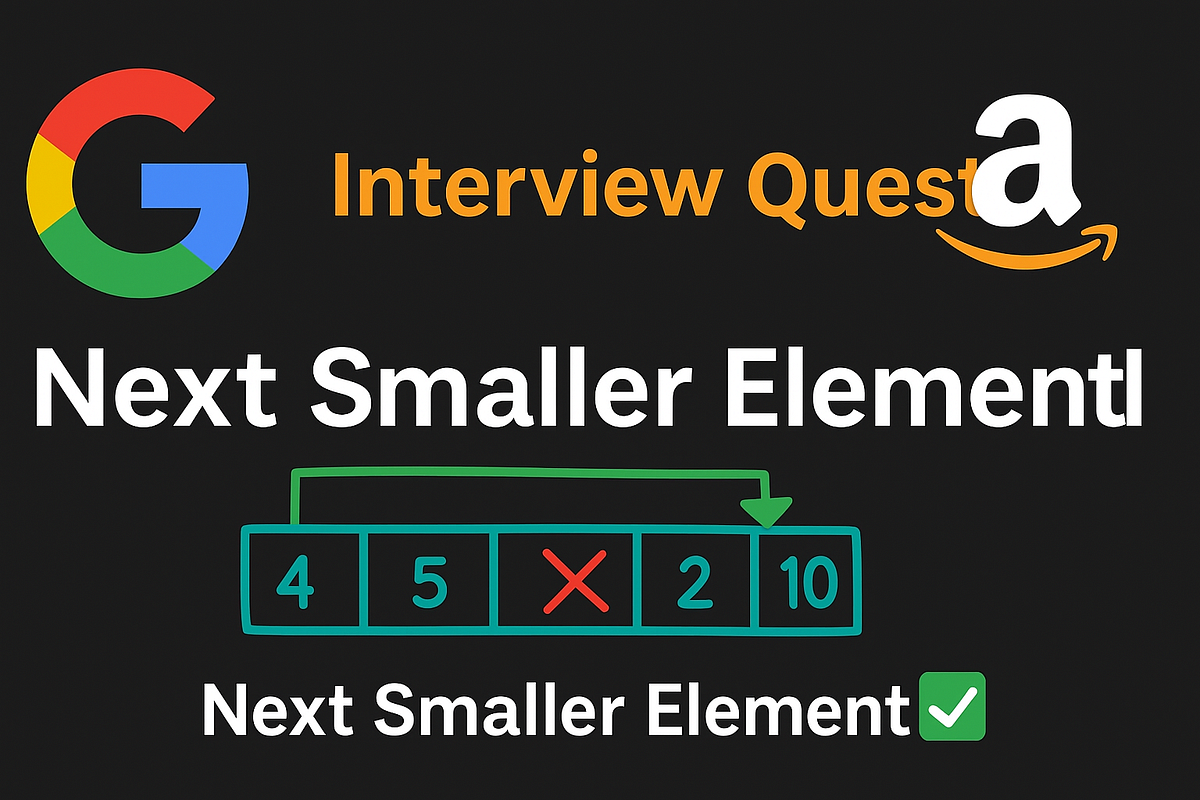 🚀 Next Smaller Element — Explained with Intuition, Dry Run, and Code (C++ / Java / Python) | by ...