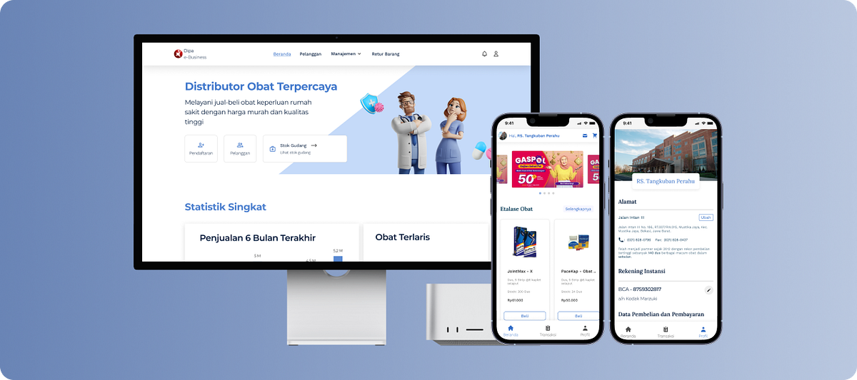 Dipa e-Business —Desktop and Mobile B2B App — UI/UX Design | by ...
