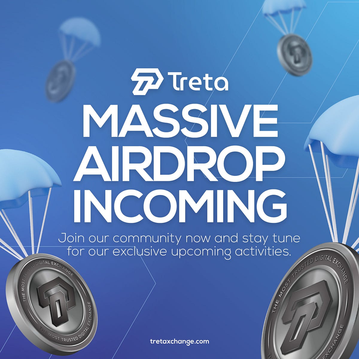 Massive Airdrop Incoming - Treta Exchange - Medium