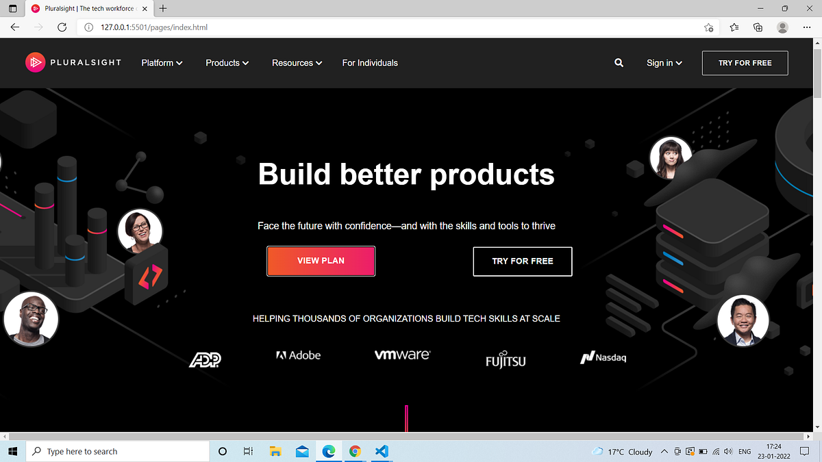 Pluralsight clone... Hello ! we have given a task to develop… | by Ayushi Jain | Medium