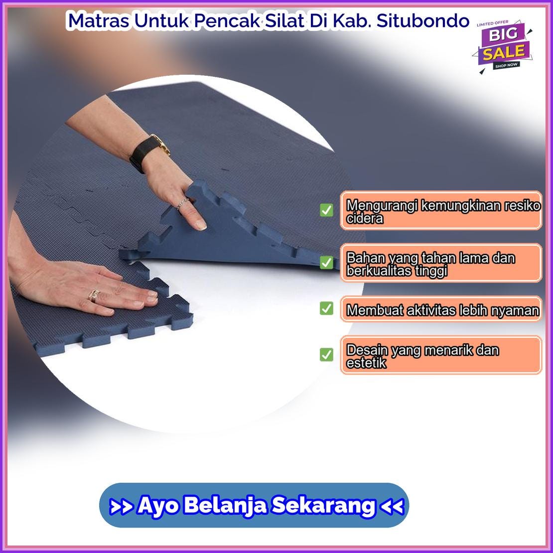 Matras Untuk Pencak Silat Di Kab Situbondo - Matras Judo - Medium