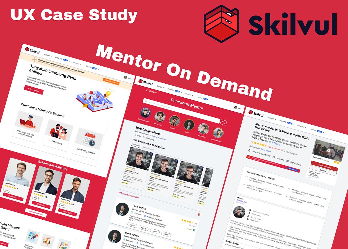 UX Case Study — Skilvul Mentor On Demand | by Abyan Ozaga | Medium