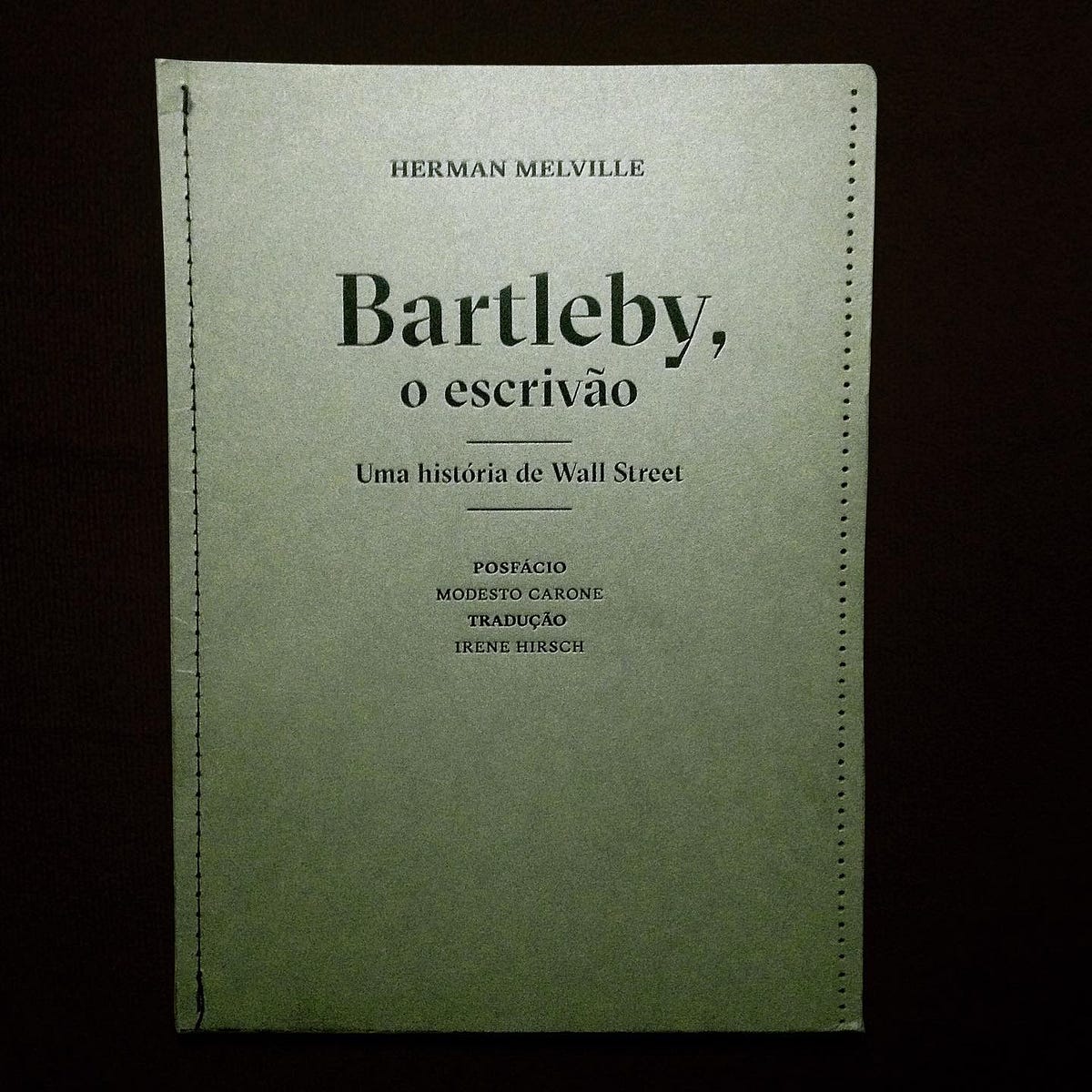 Resenha — Bartleby, o escrivão — uma história de Wall Street, de Herman Melville | by Vinício ...