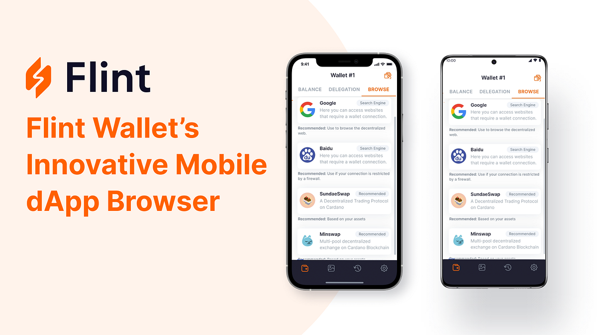 Flint Wallet’s Innovative Mobile dApp Browser | by Ben Marchant | dcSpark | Medium