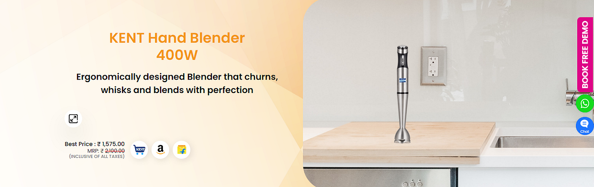 Buy smart KENT Hand Blender 400W. - Geeta Sharma - Medium