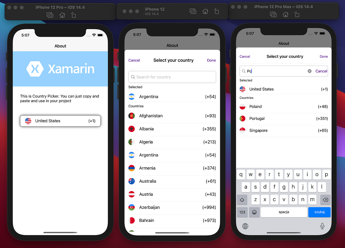 Xamarin.Forms Country Picker with Rg.Plugins.Popup | by 🇺🇦 Bohdan Benetskyi | Nerd For Tech | Medium