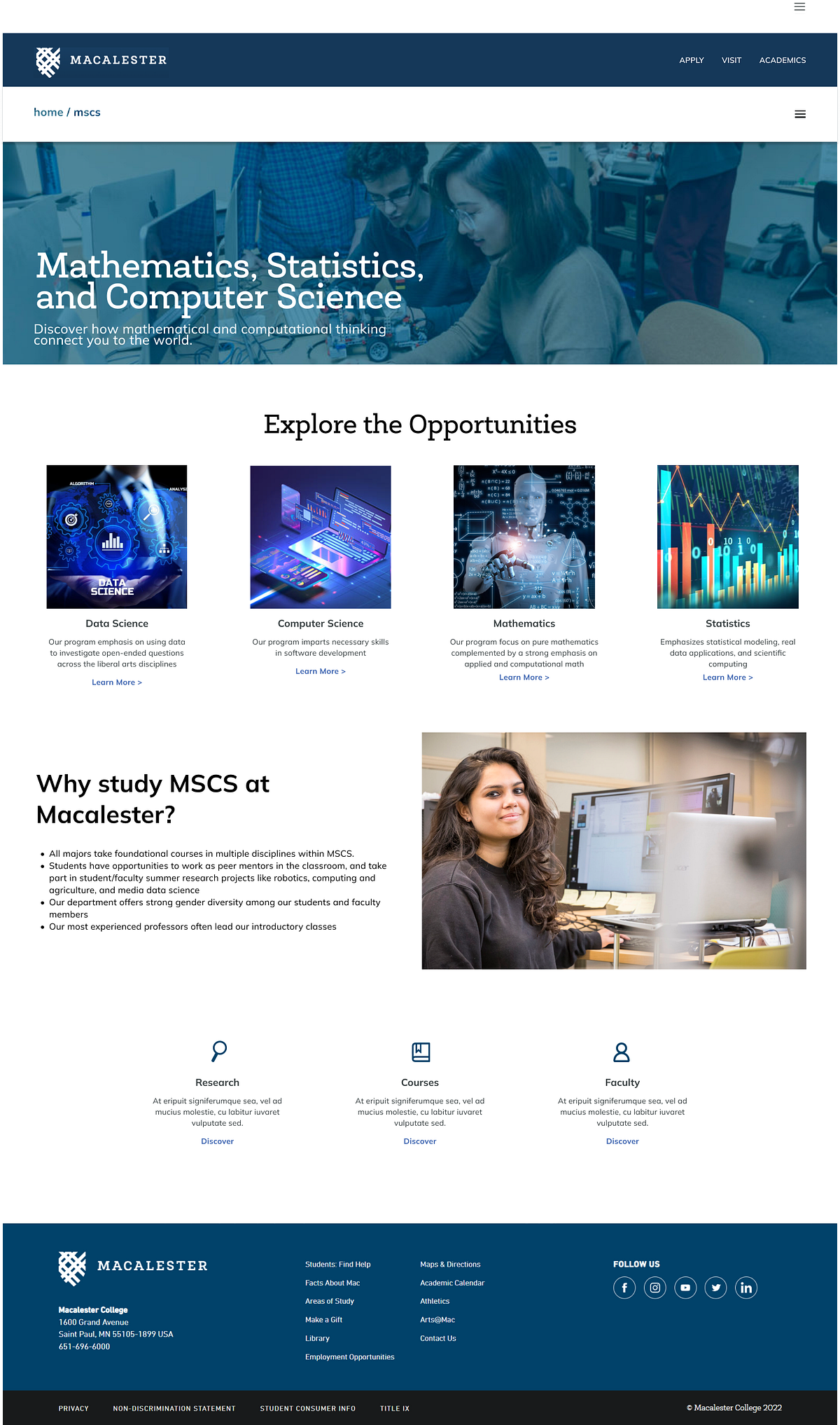 Design Sprint: Redesigning Macalester’s MSCS Website | by Grace Lin ...