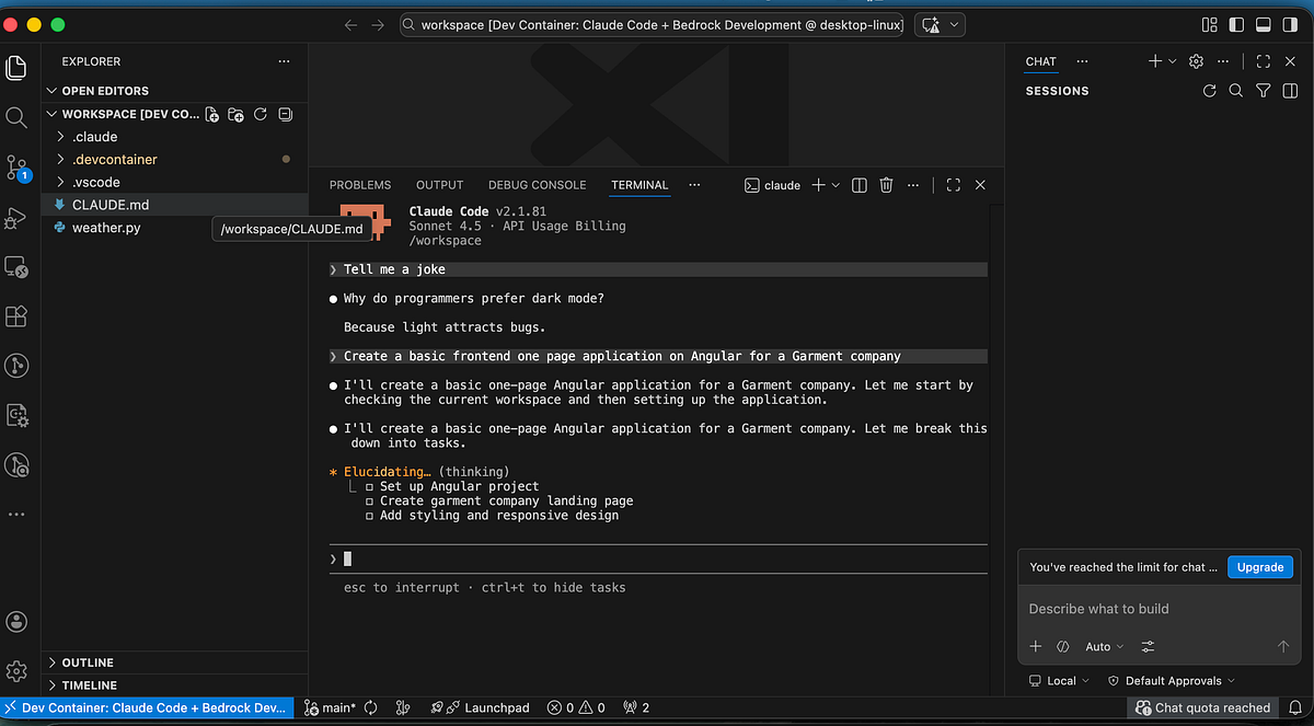 Running Claude Code with AWS Bedrock in VS Code Dev Containers | by ...