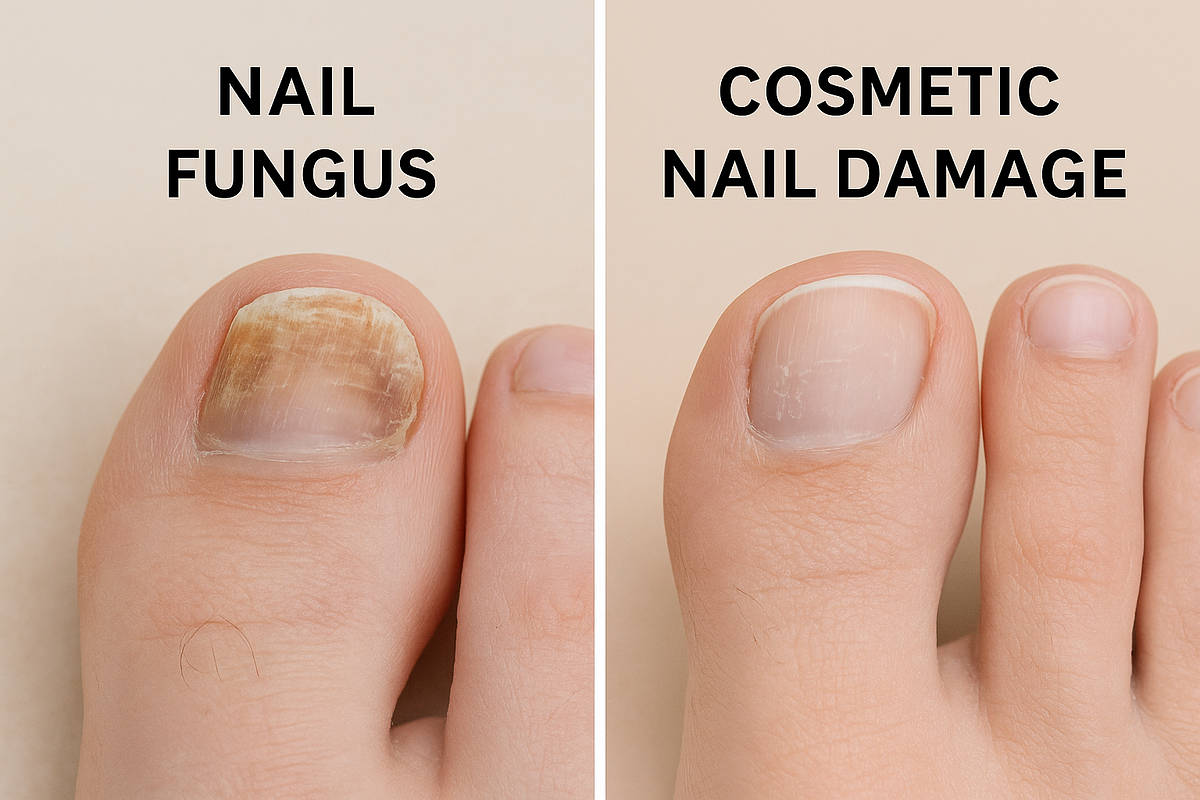 Nail Fungus vs. Cosmetic Nail Damage: How to Tell the Difference | by ...