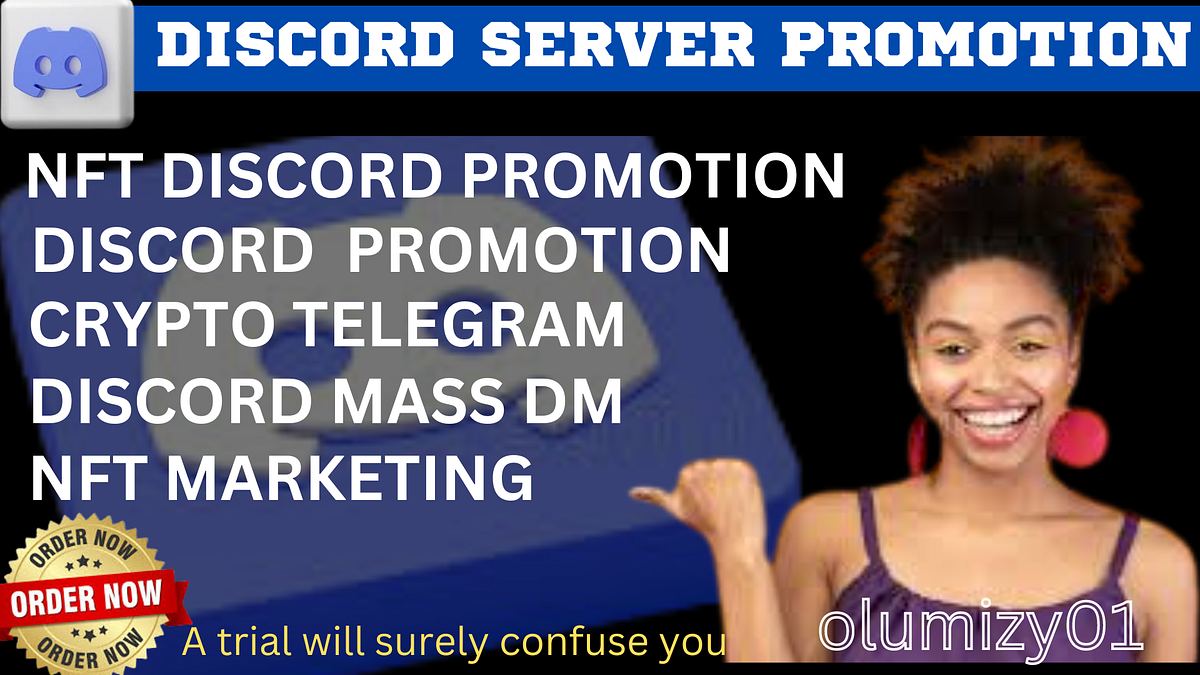 I will discord mass dm, nft discord promotion crypto telegram, discord ...