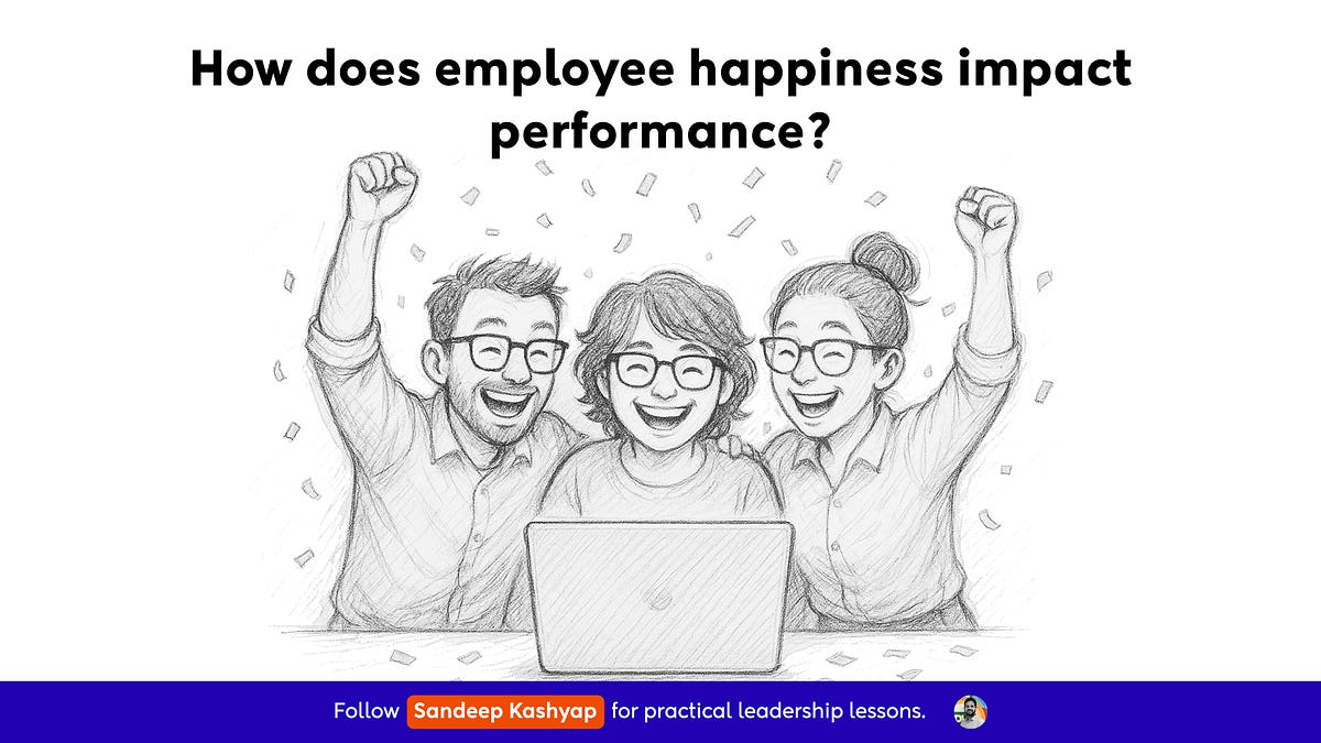 How does employee happiness impact performance? | by Sandeep Kashyap ...