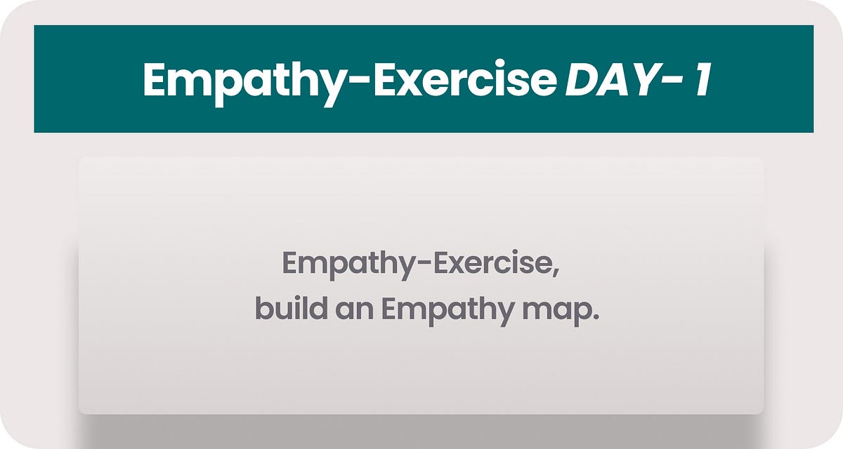 EXERCISE, DAY-1. Empathy-Exercise | by Kaniz Fatma | Apr, 2024 | Medium