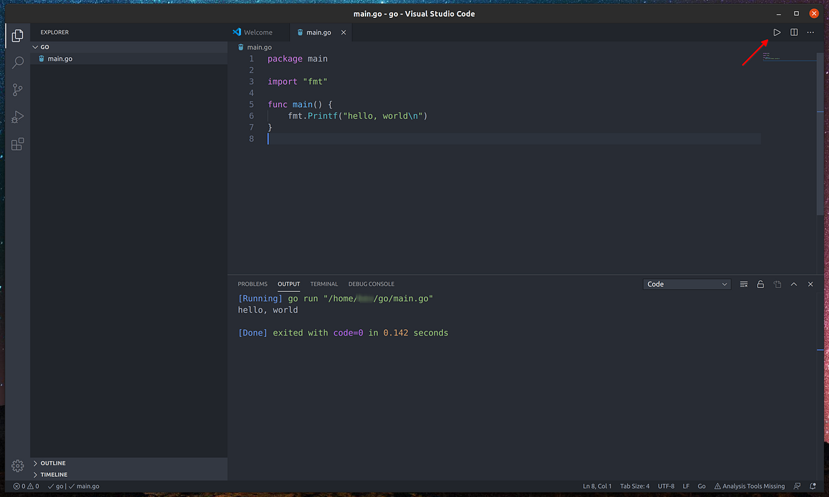 Installing and Using Golang on Ubuntu 20.04 and VSCode | by Kaigo | Medium