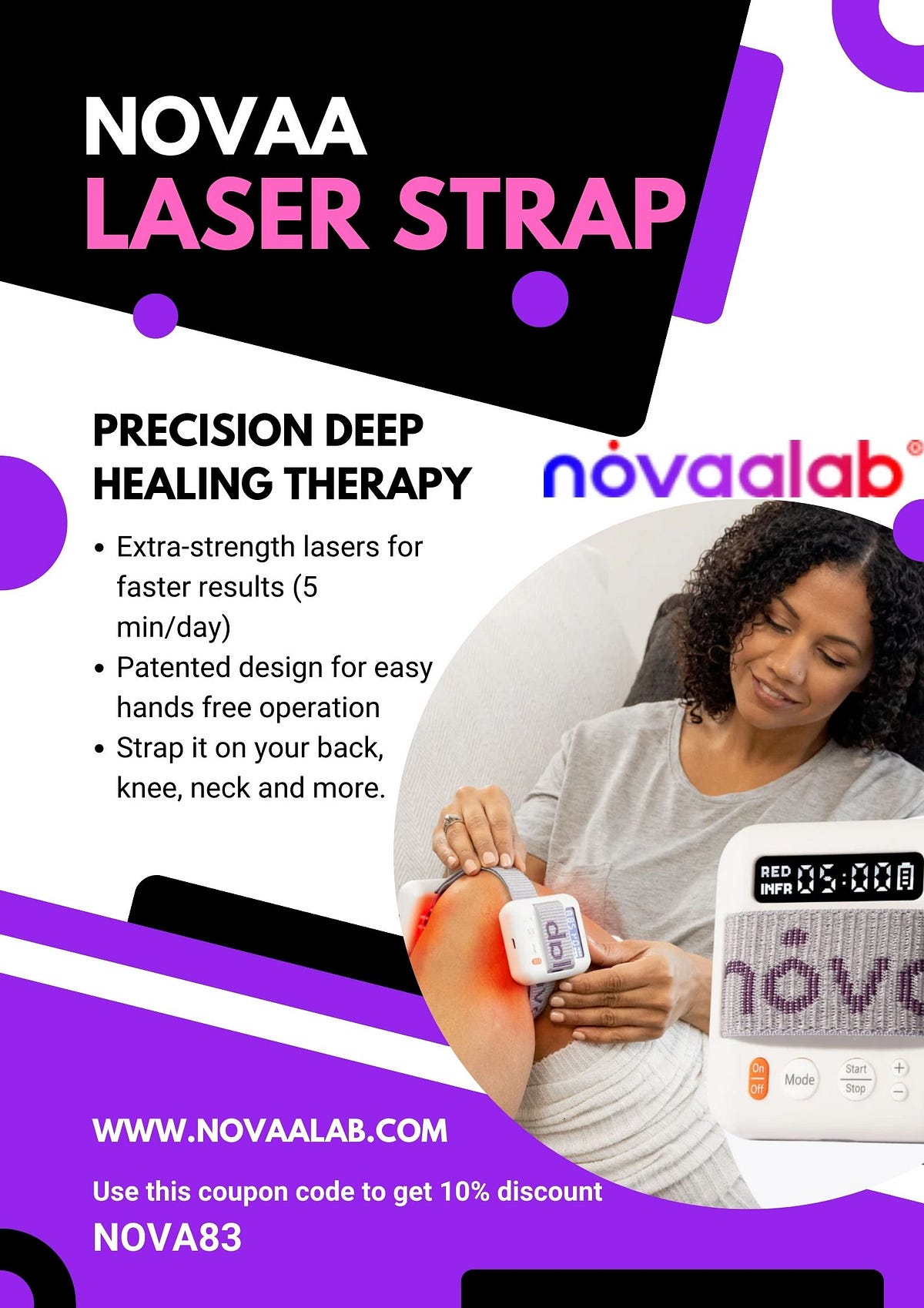 Unleash the Power of Deep Healing with the NOVAA LASER STRAP by Novaa Lab! - NovaaLab - Medium