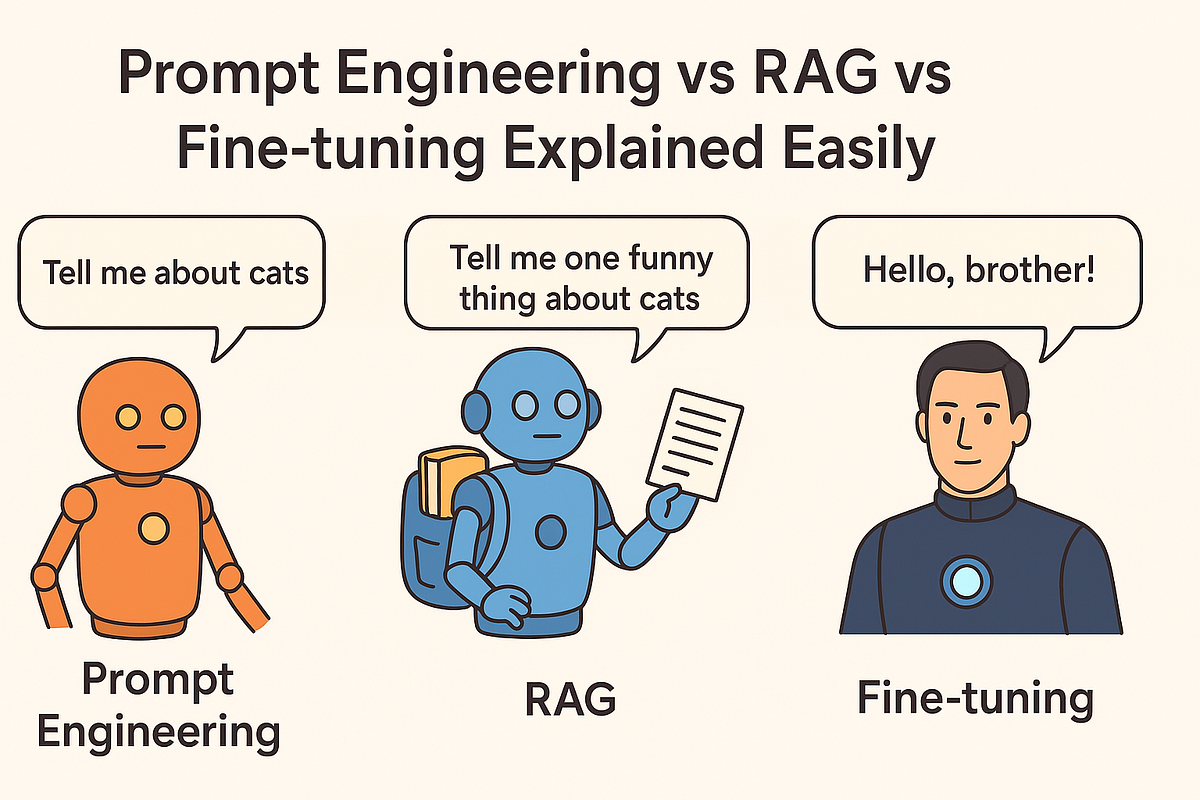 Prompting vs RAG vs Fine-tuning — Which Wins? | by Ritesh Gupta | Medium