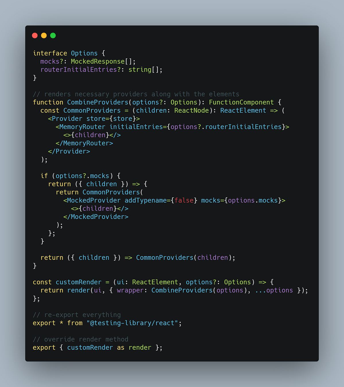 How to setup testing with Redux, React Router, and Apollo GraphQL | by ...