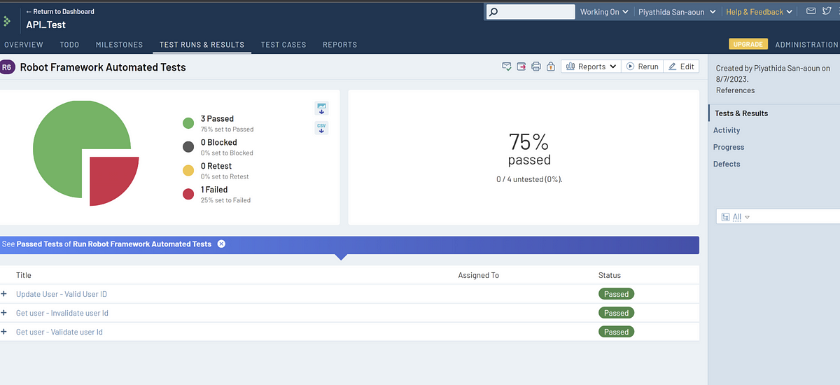 How To Send Automation Test Reports On Testrail Dashboard And Using Github Actions By 3970