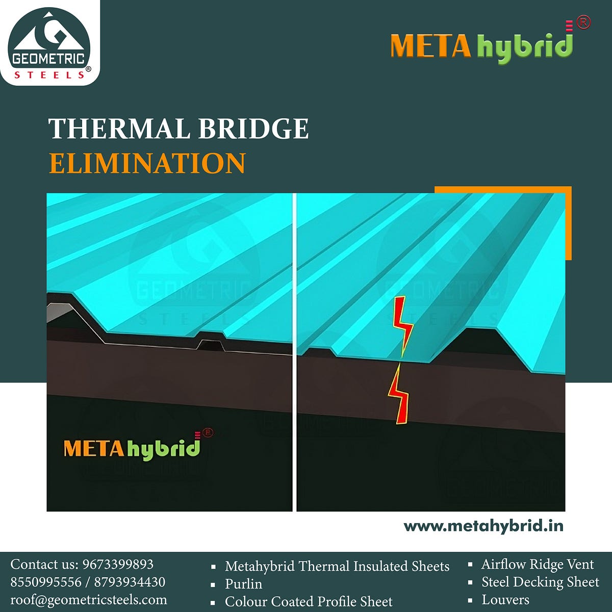 THERMAL BRIDGE ELIMINATION. It is important in metal structures to ...