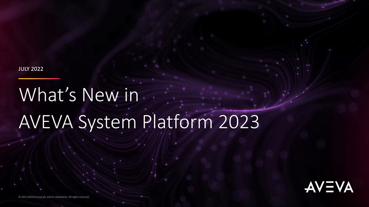 更強、更廣闊的 AVEVA System Platform - 2023 版升級功能介紹篇 | 科勝科技 | UTITECH 官方部落格