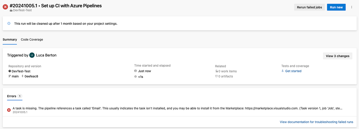 Troubleshooting Missing Task in Azure DevOps Pipeline: ‘Email’ Task Not ...