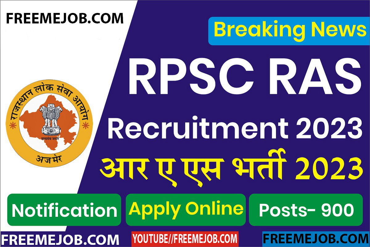 RPSC RAS RecruitmentRPSC RAS Recruitment 2023 [905 Post] Apply Online ...