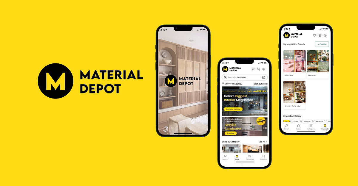 How I designed the Material Depot App: | by Abhignya A N | Medium