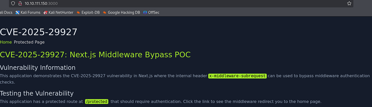 Next.js: CVE-2025–29927. Explore an authorisation bypass… | by Ajay Chhillar | Apr, 2025 | Medium