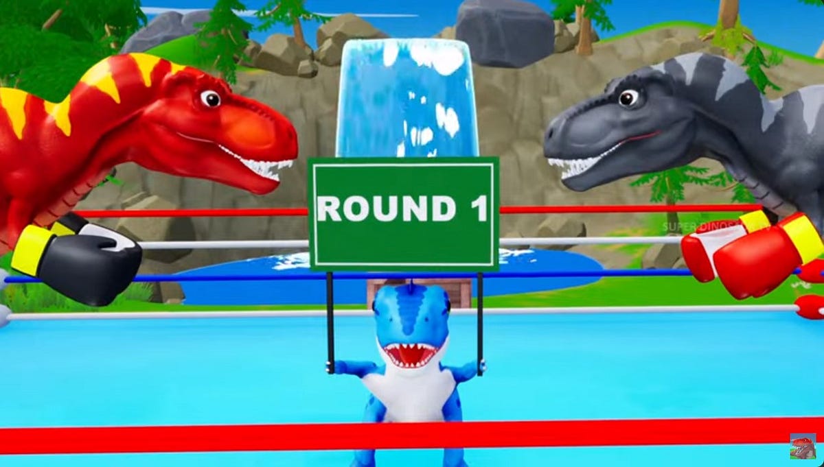 BLACK TREX vs RED TREX BOXING Game — Jurassic World Dinosaurs ...