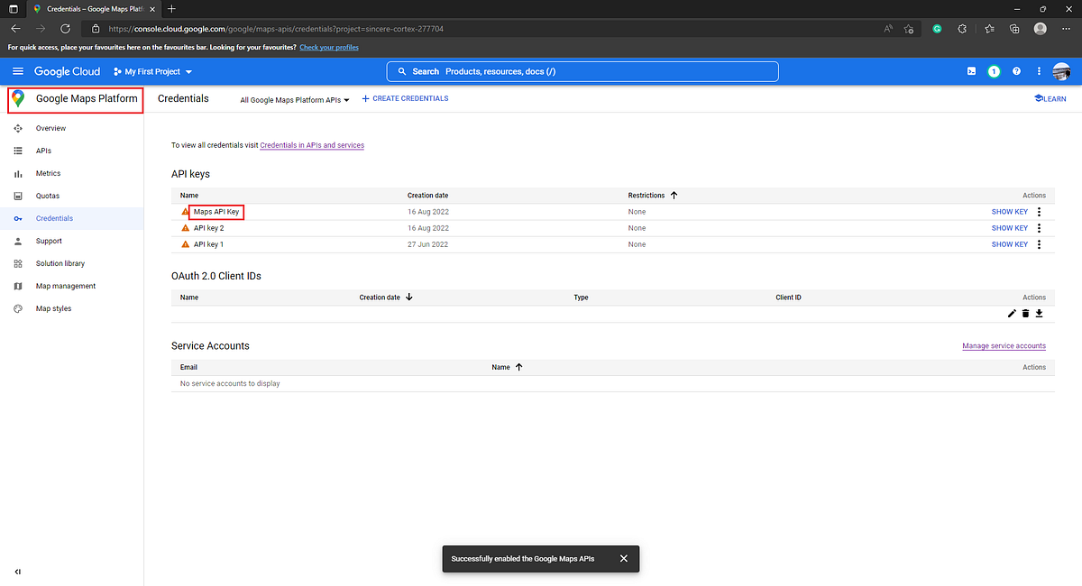 Google Maps JavaScript API RefererNotAllowedMapError and Github .env File | by 洪健翔 Hung, Chien ...
