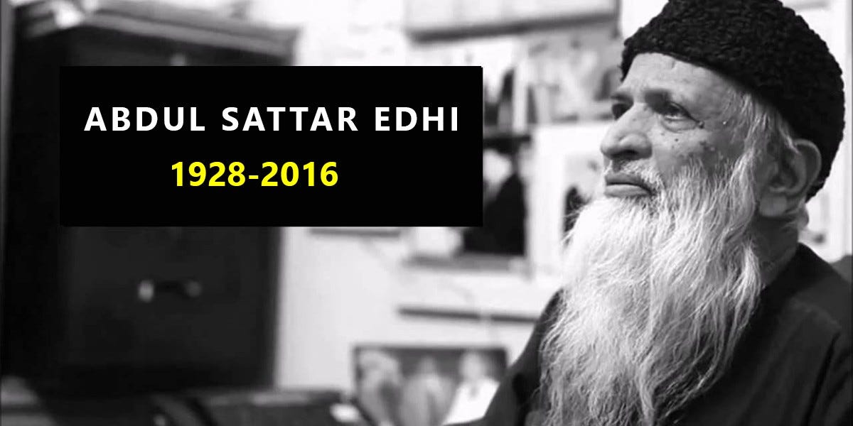 Khudi and Self Learning. Abdul Sattar Edhi Sahb | by Shoaib Muhammad | Medium