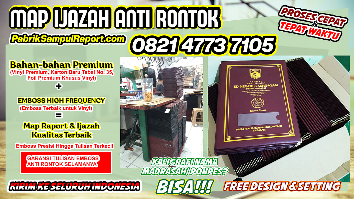 0821–4773–7105 Raport Map Sampul Ijazah di Humbang Hasundutan | by ...