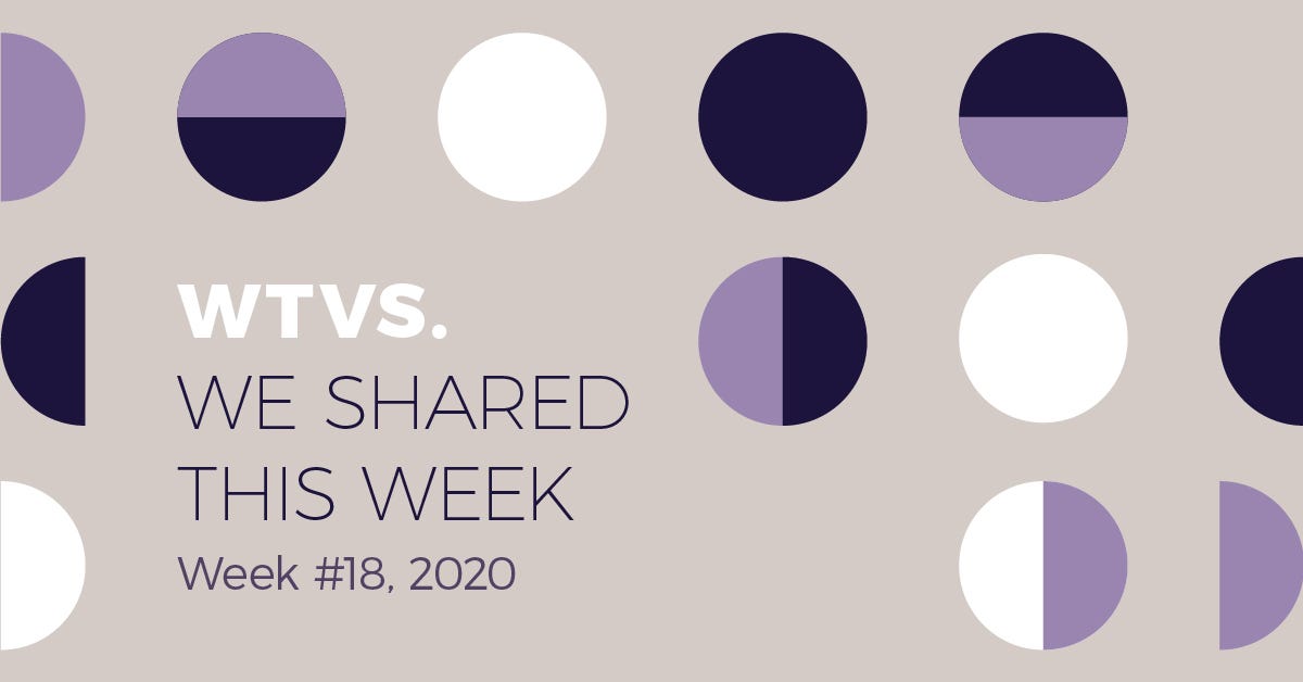 WTVS. We Shared This Week: #18. We share a pretty serious amount of ...