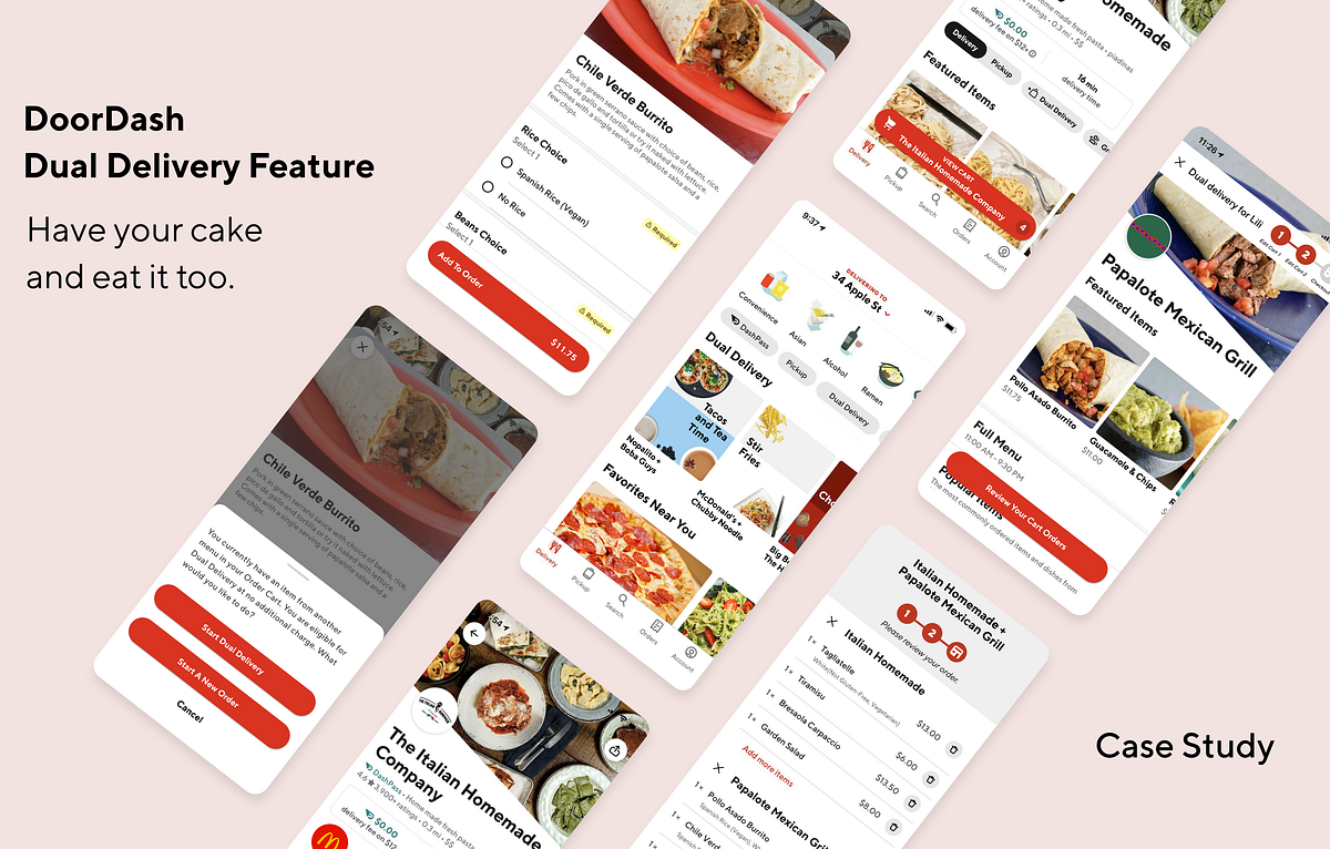 DoorDash Dual Delivery Feature: Case Study | by Kelly Wong | Design In Progress | Medium