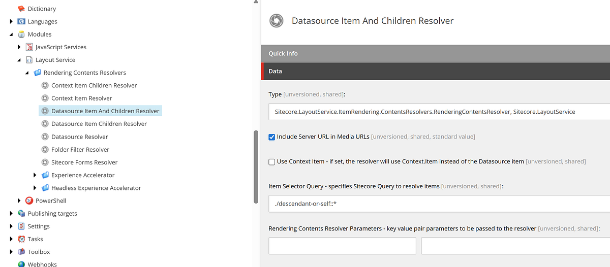 Sitecore Datasource Item And Children Resolver | by Mark Gibbons | Medium