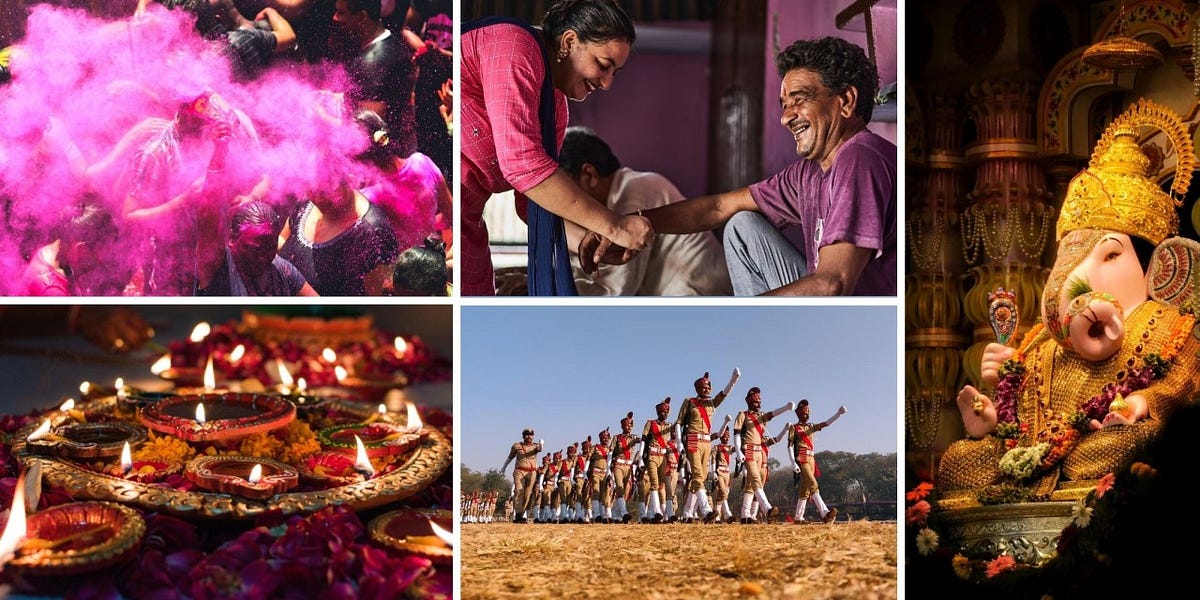 India’s Festivals: Where Tradition Meets Celebration | by Komalshrama ...