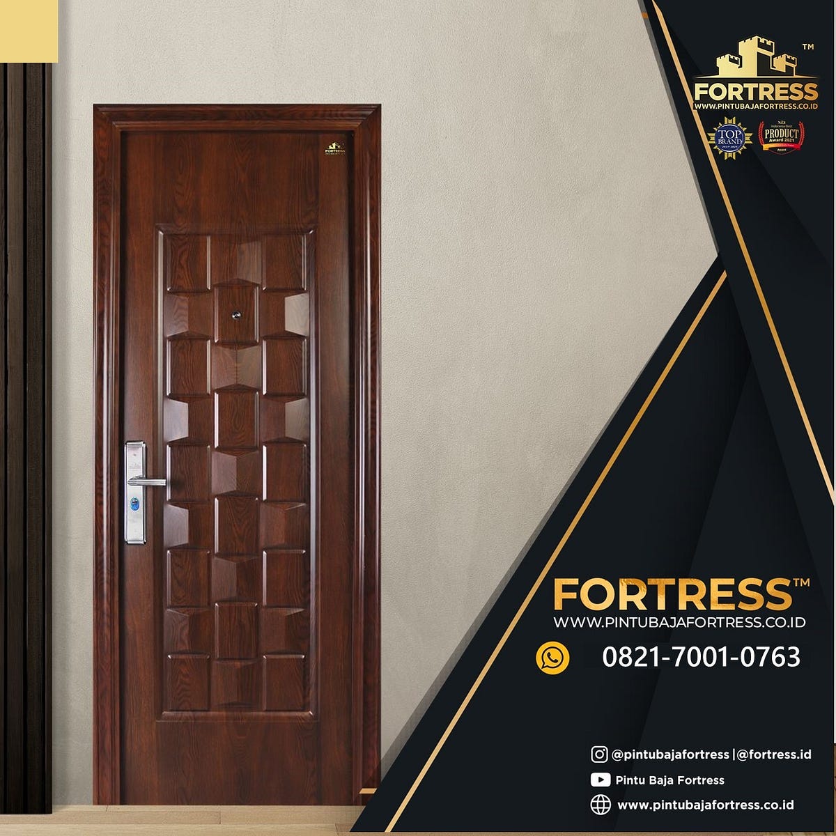 MEGAH..! WA 0821 7001 0763 (FORTRESS) Toko Bangunan Pintu Minimalis ...