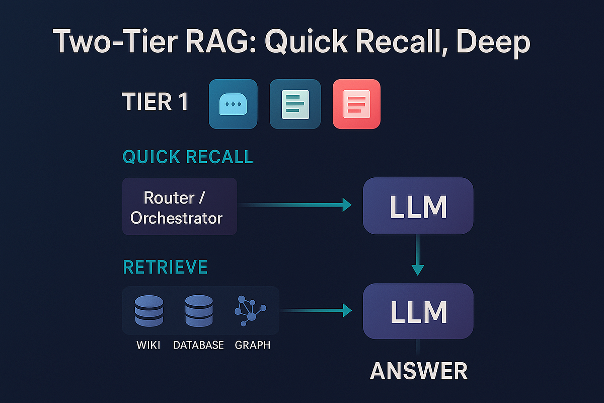 Two-Tier RAG: Quick Recall, Deep Dive | by Modexa | Dec, 2025 | Medium