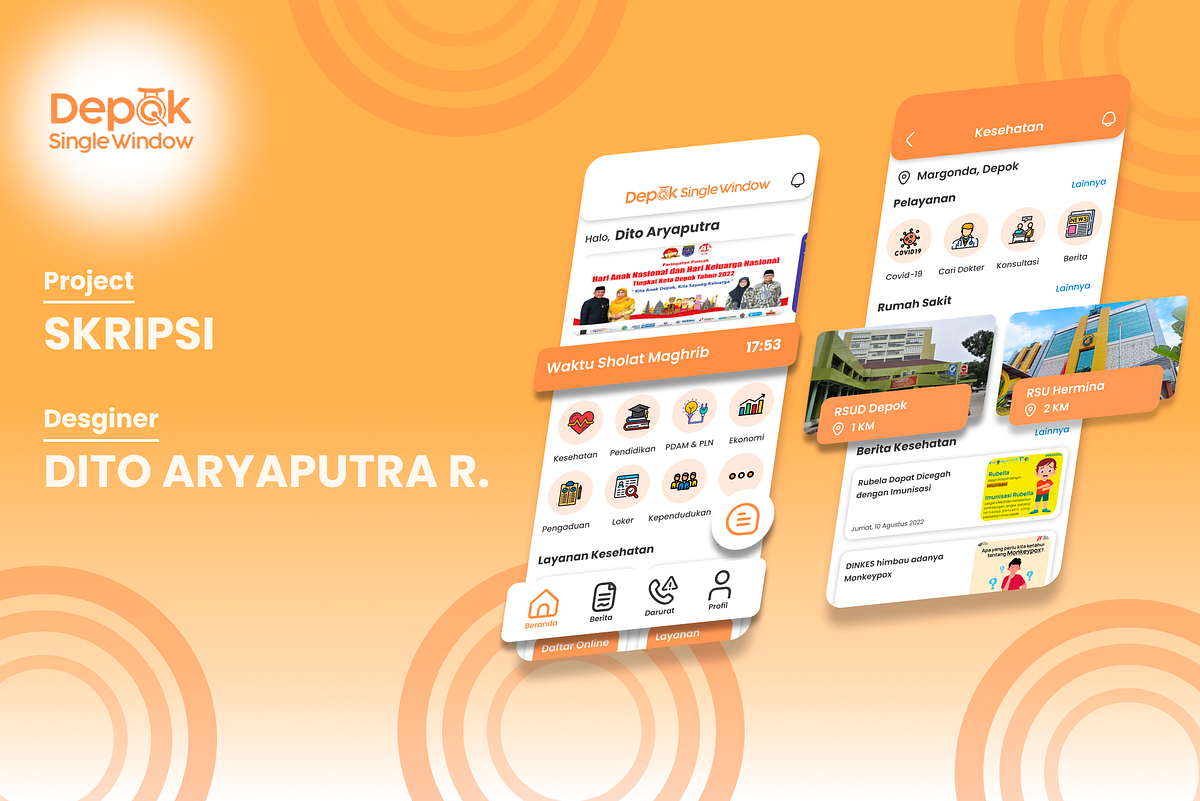 UI/UX Case Study : Redesign Depok Single Window App | by Dito Aryaputra ...