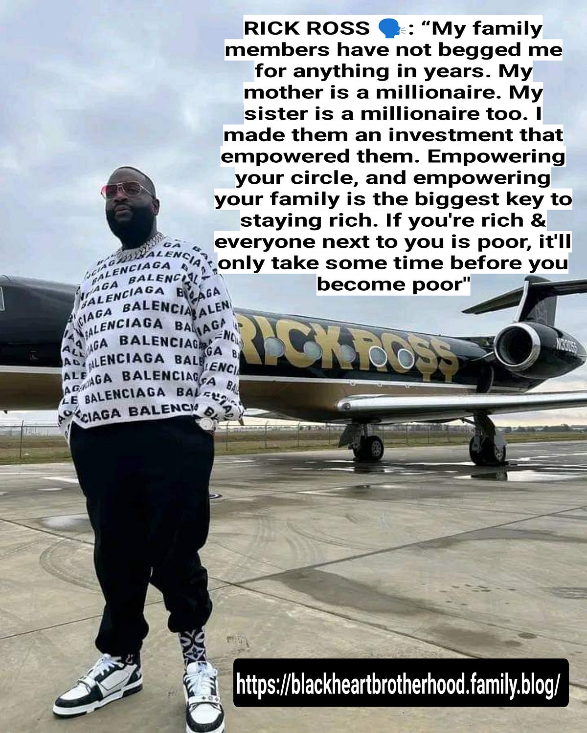 RICK ROSS 🗣️: “My family members have not begged me for anything in ...