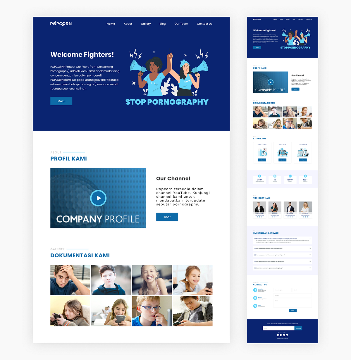 Studi Kasus Optimasi UI/UX Landing Page pada Website Komunitas Popcorn | by Sobakhul Munir Siroj ...